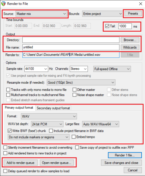 REAPER for Game Audio – Getting Started & Rendering | A Sound Effect