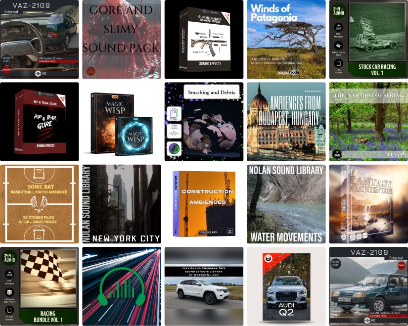 20 great new sound effects: tons of vehicles, gritty horror, magical ...